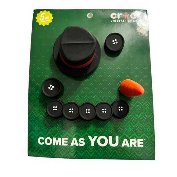 CROCS | Accessories | New Crocs Snowman Jibbitz Shoe Charms Diy Snow ...